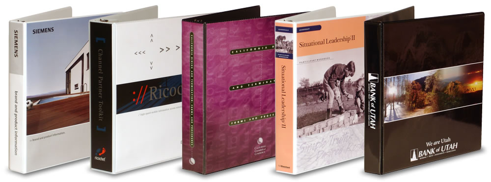 Full Color Vinyl Entrapment Letter Binders : BindersNow.com, Quick ...